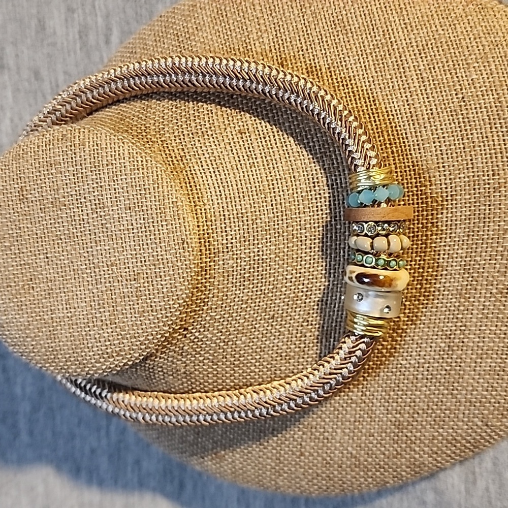 Vintage Runway Statement Necklace/Choker - Gem